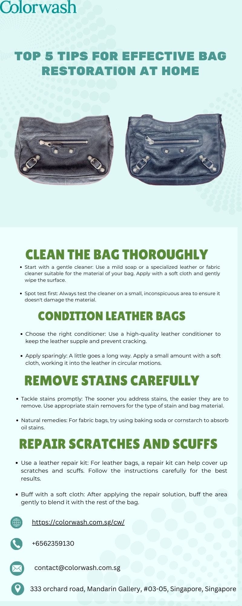 Top 5 Tips for Effective Bag Restoration at Home - Colorwashcw - Medium