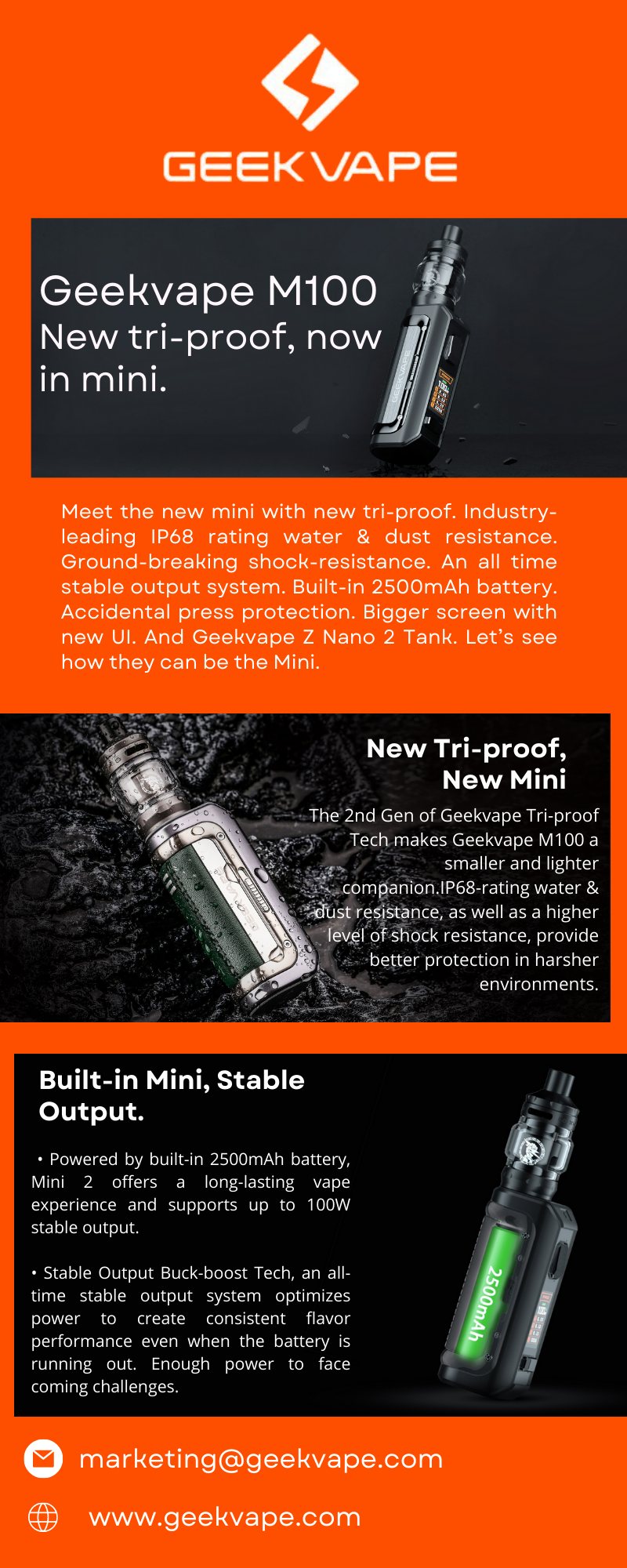 Built-in Mini, Stable Output. - Geek Vape - Medium