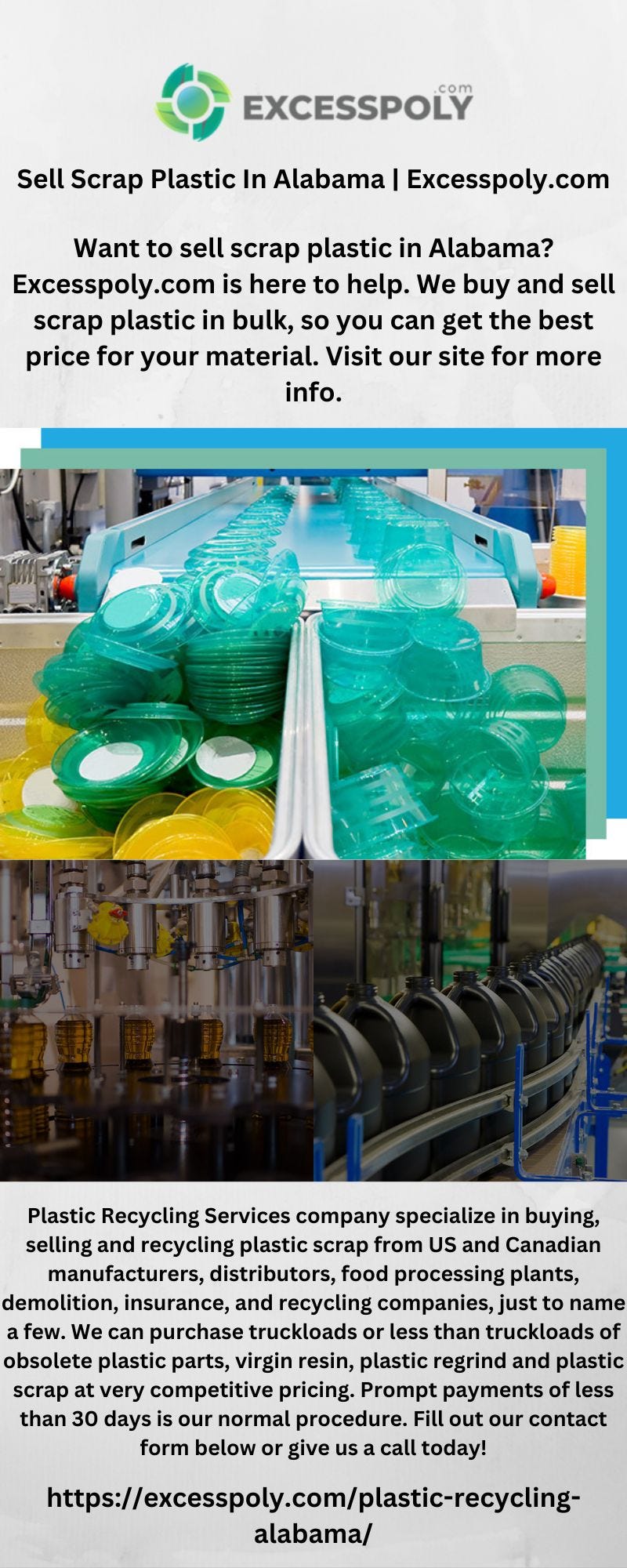 Sell Scrap Plastic In Alabama | Excesspoly.com - Excess Poly Inc. - Medium