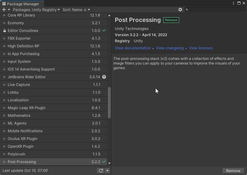 How to add custom Post Processing Profiles to Individual Cameras | by Tyler Henry | Medium