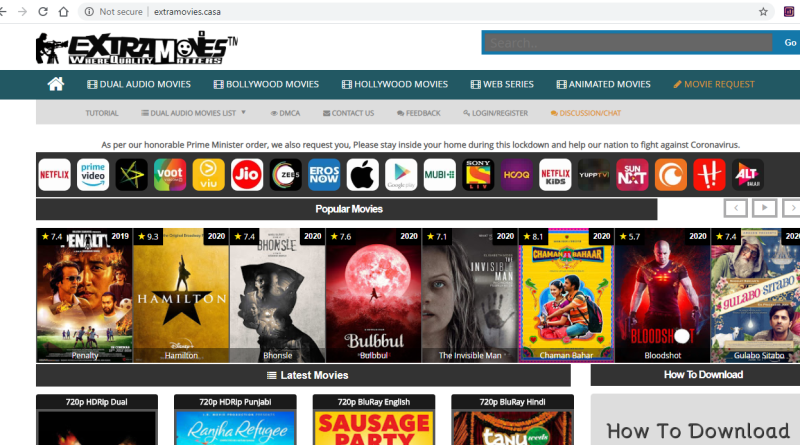 Extramovies 2020 – Illegal HD Movies Download Website free | by ...