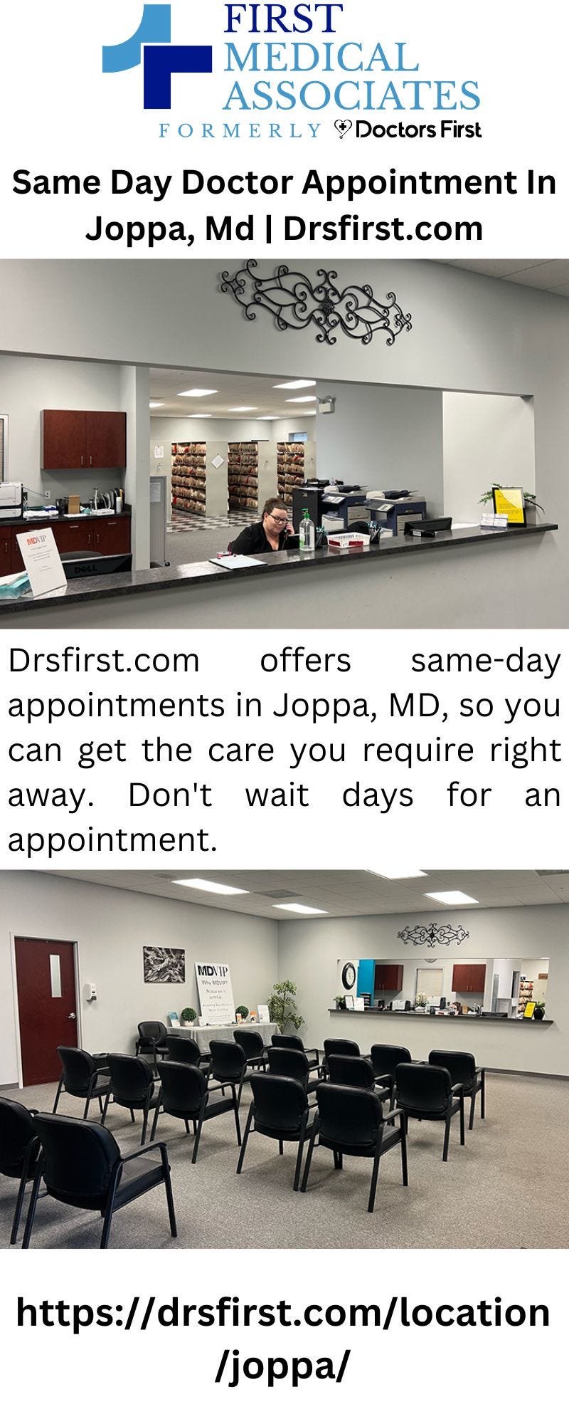 Same Day Doctor Appointment In Joppa, Md | Drsfirst.com - First Medical ...