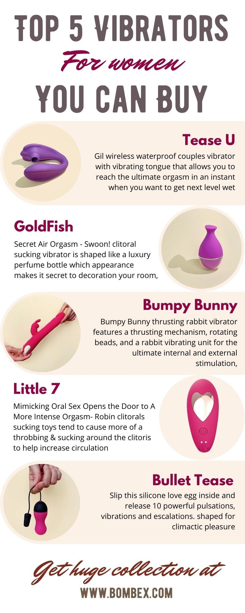 Top 5 Vibrators for women you can buy - bombex - Medium