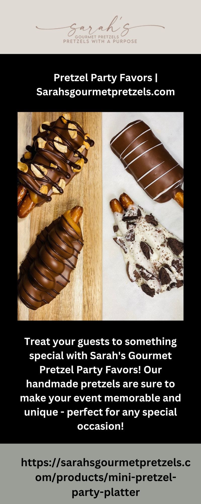 Pretzel Party Favors | Sarahsgourmetpretzels.com - Sarah's Gourmet ...