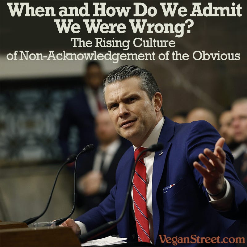 When and How Do We Admit We Were Wrong? The Rising Culture of Non ...