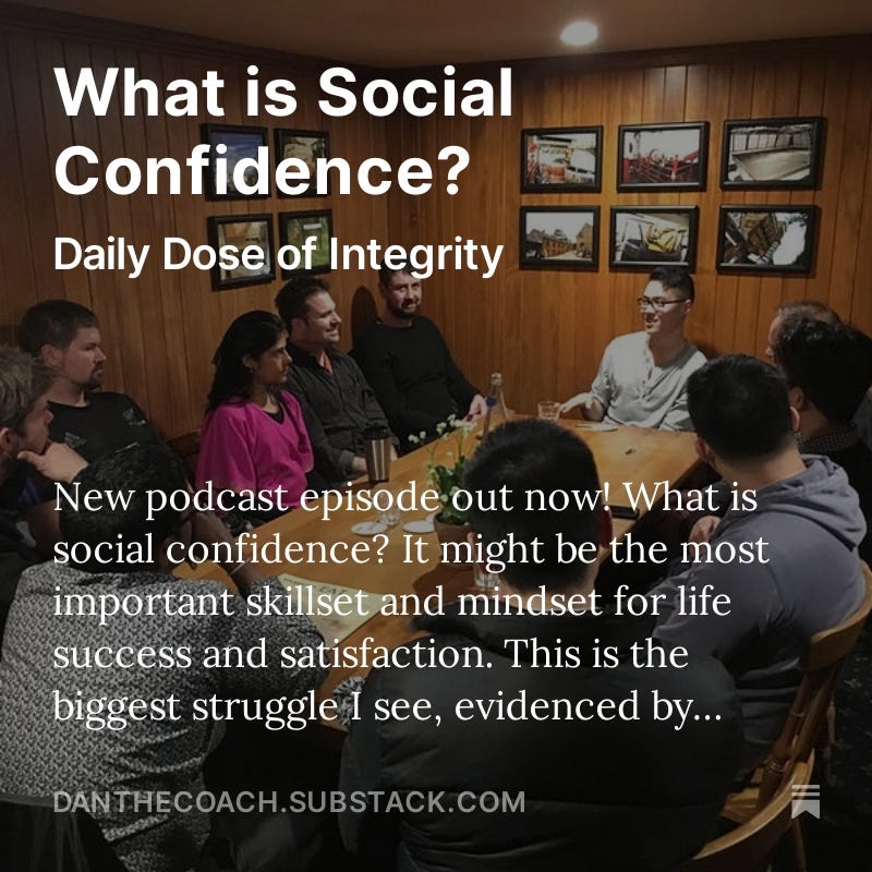 What is Social Confidence?. Daily Dose of Integrity | by Daniel Munro ...