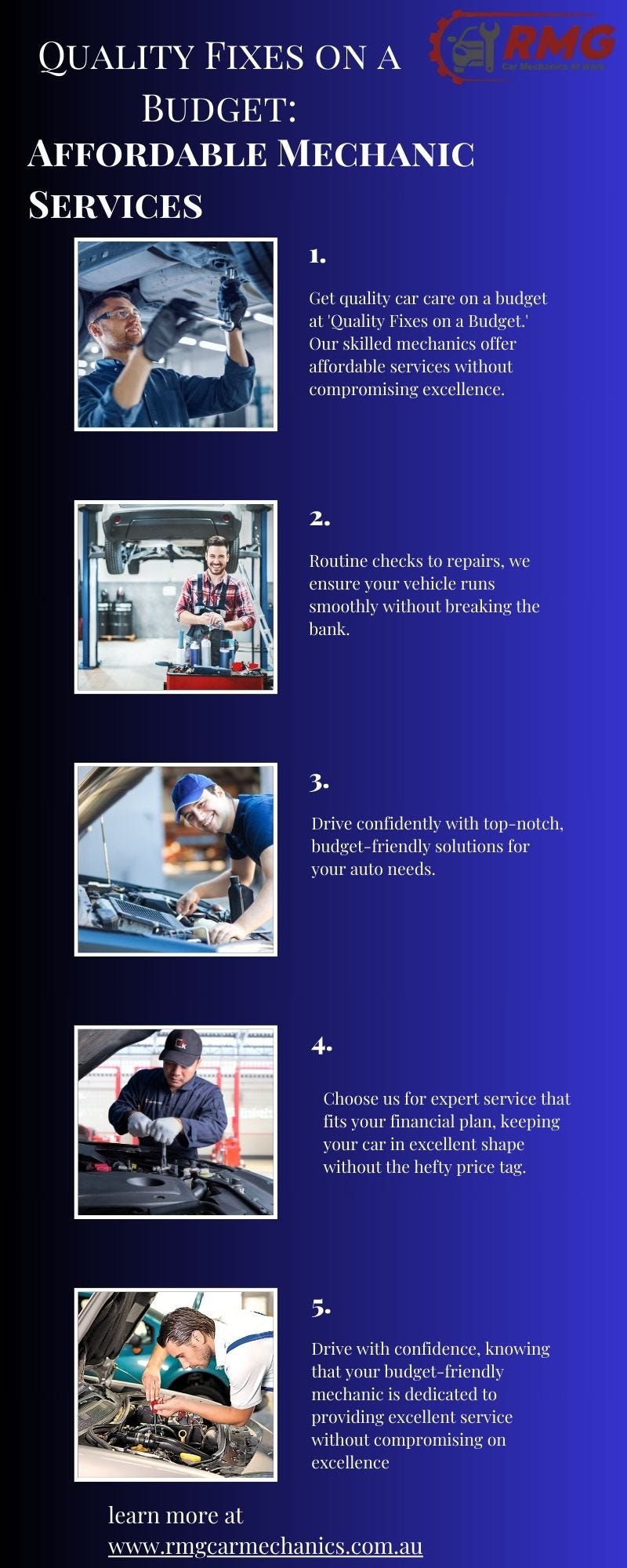 Quality Fixes on a Budget: Affordable Mechanic Services - RMG ...