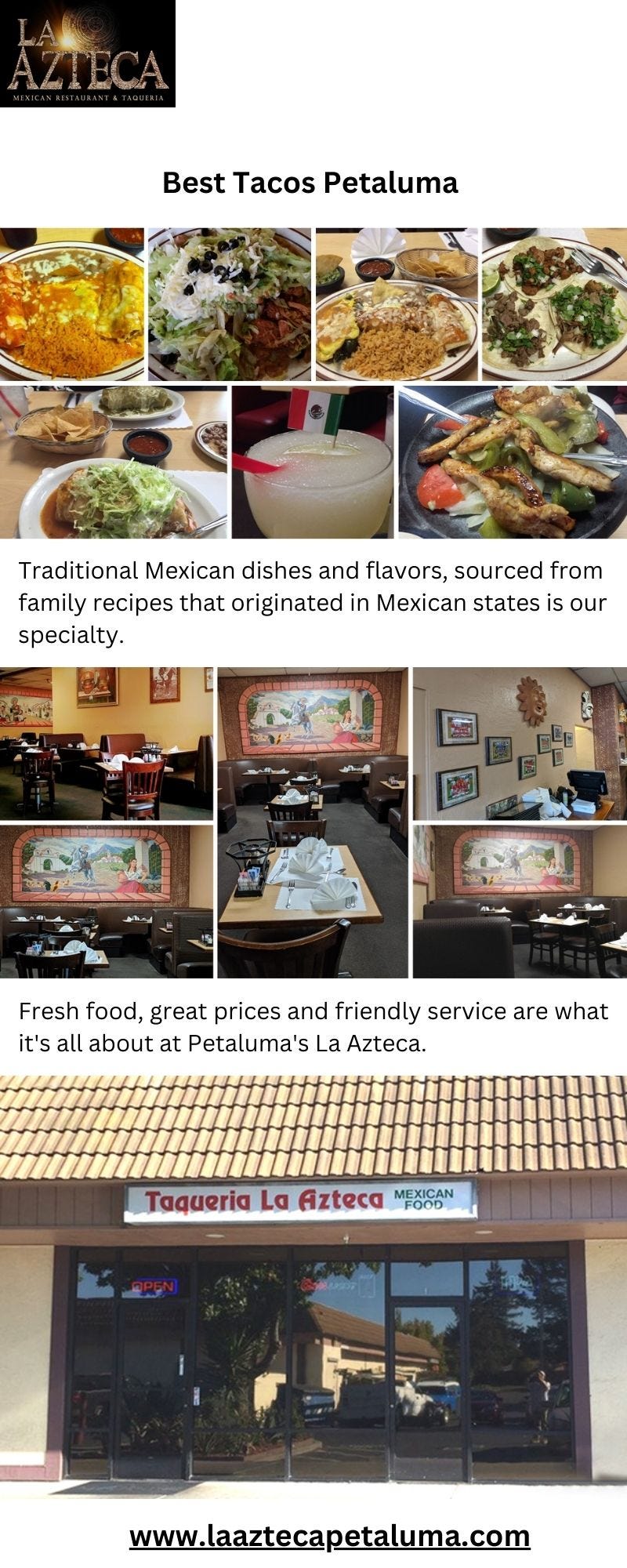 Best Tacos Petaluma — La Azteca Mexican Restaurant & Taqueria ...