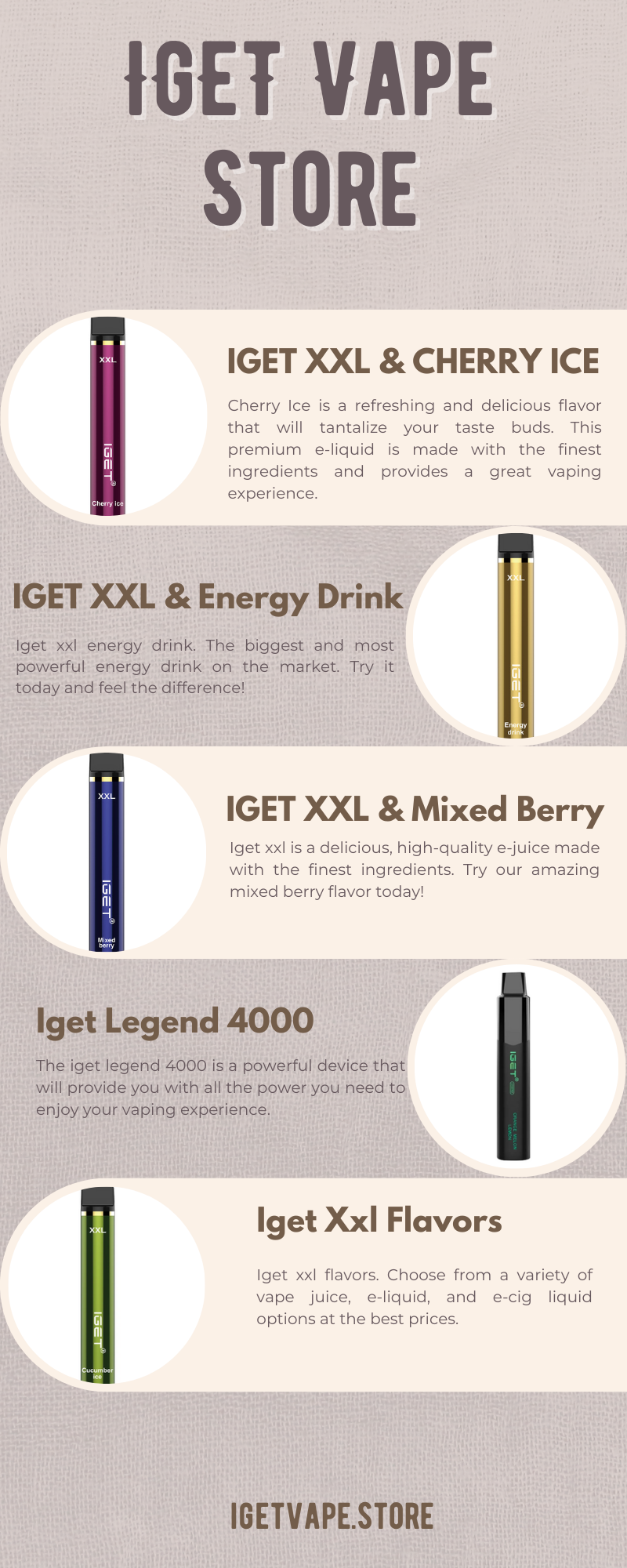 iget xxl mixed berry - Igetvapestore - Medium