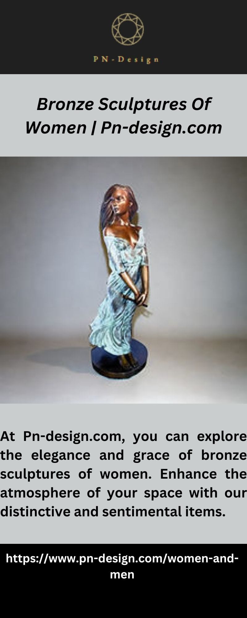 Bronze Sculptures Of Women | Pn-design.com - Gallerit LLC - Medium