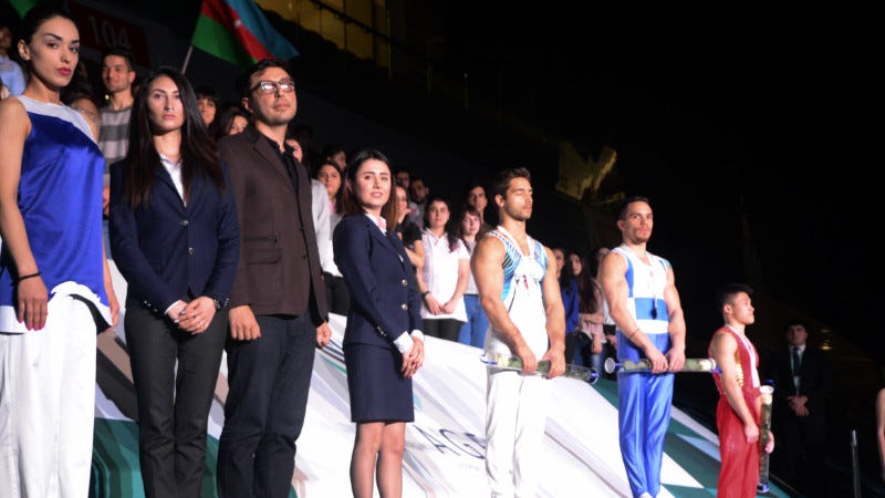 İn pictures: The winners of the 1st day of final of the FIG Artistic Gymnastics World Cup ...