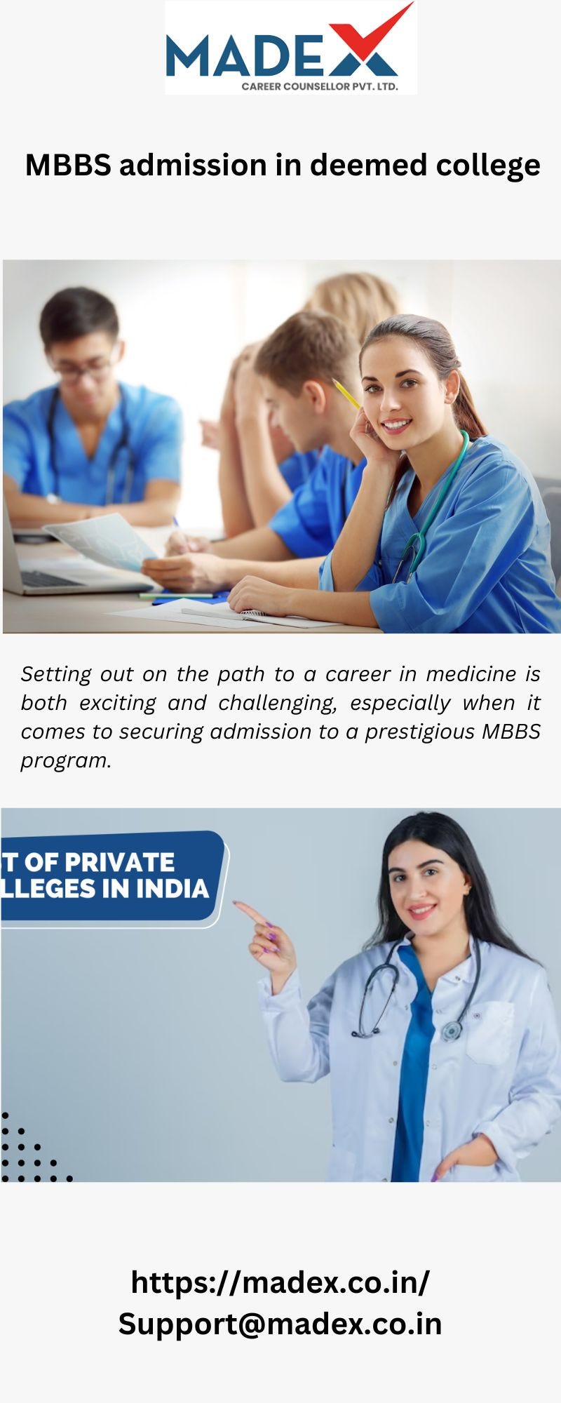 MBBS Admission in Deemed College - Madex - Medium