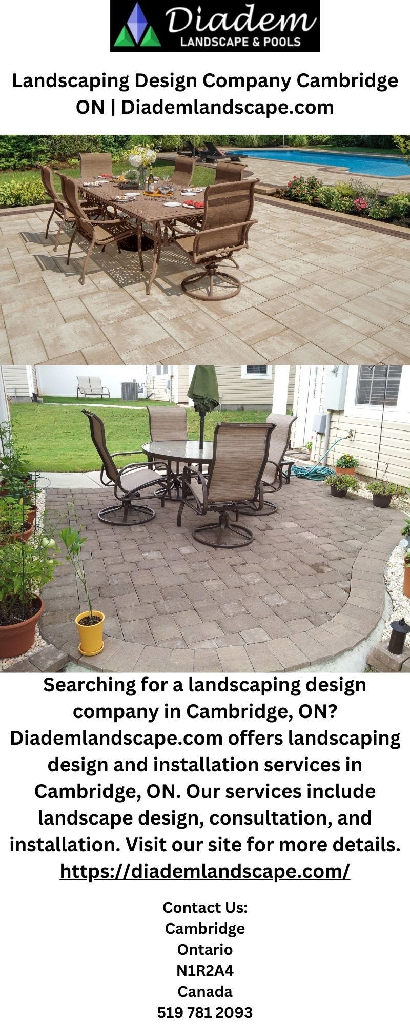 Landscaping Design Company Cambridge ON | Diademlandscape.com - Diadem ...