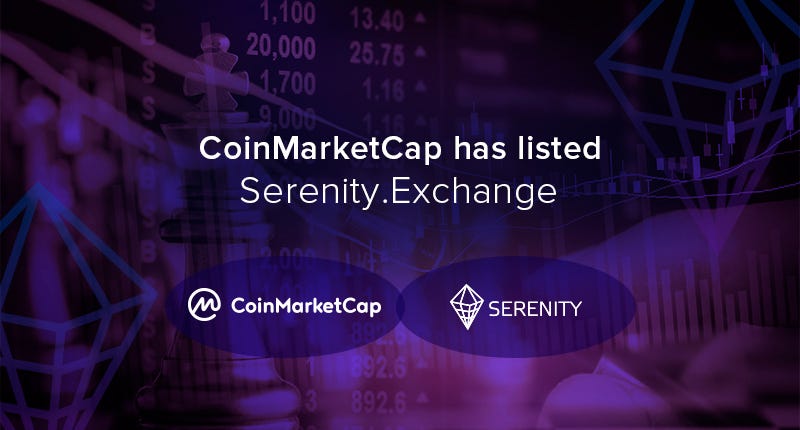 CoinMarketCap has listed Serenity.Exchange | by Serenity Financial ...