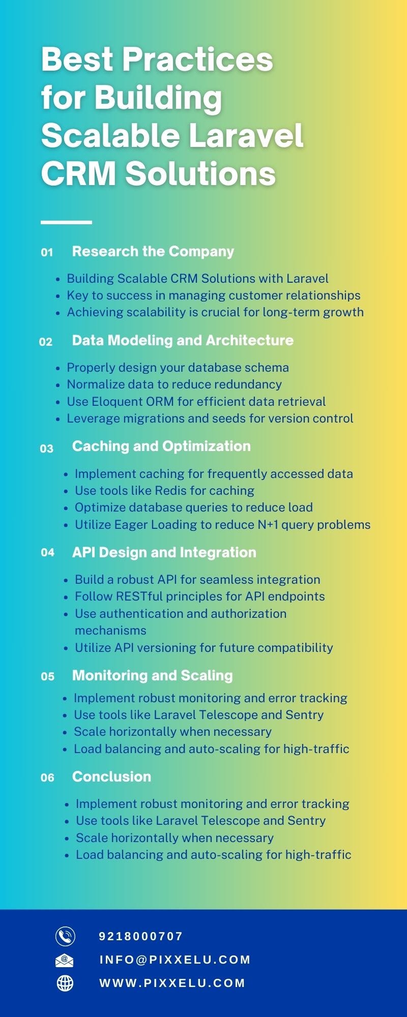Best Practices for Building Scalable Laravel CRM Solutions — Pixxelu Digital Technology ...