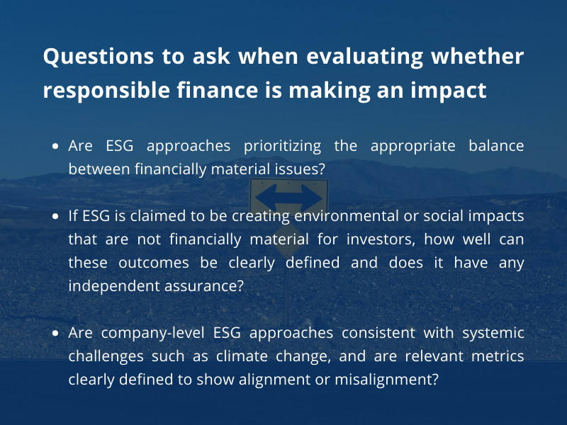 The backlash against ESG-washing is a sign that responsible finance is ...