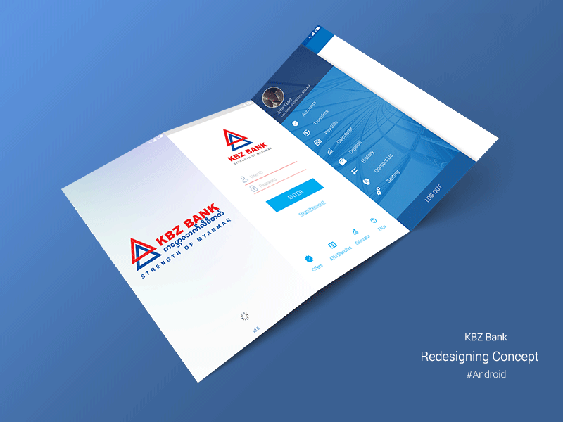 KBZ Android App Redesign. KBZ ရဲ့ Mobile banking Application… | by Ye ...