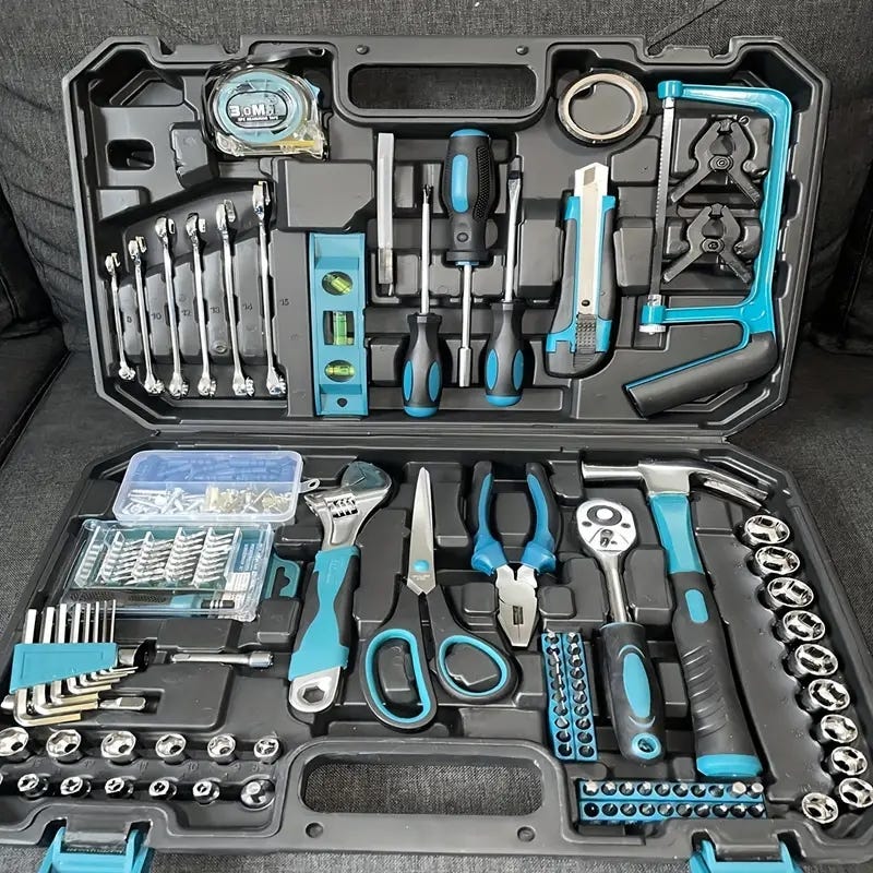 257-Piece Home Repair Tool Kit — Complete Set with Screwdrivers ...