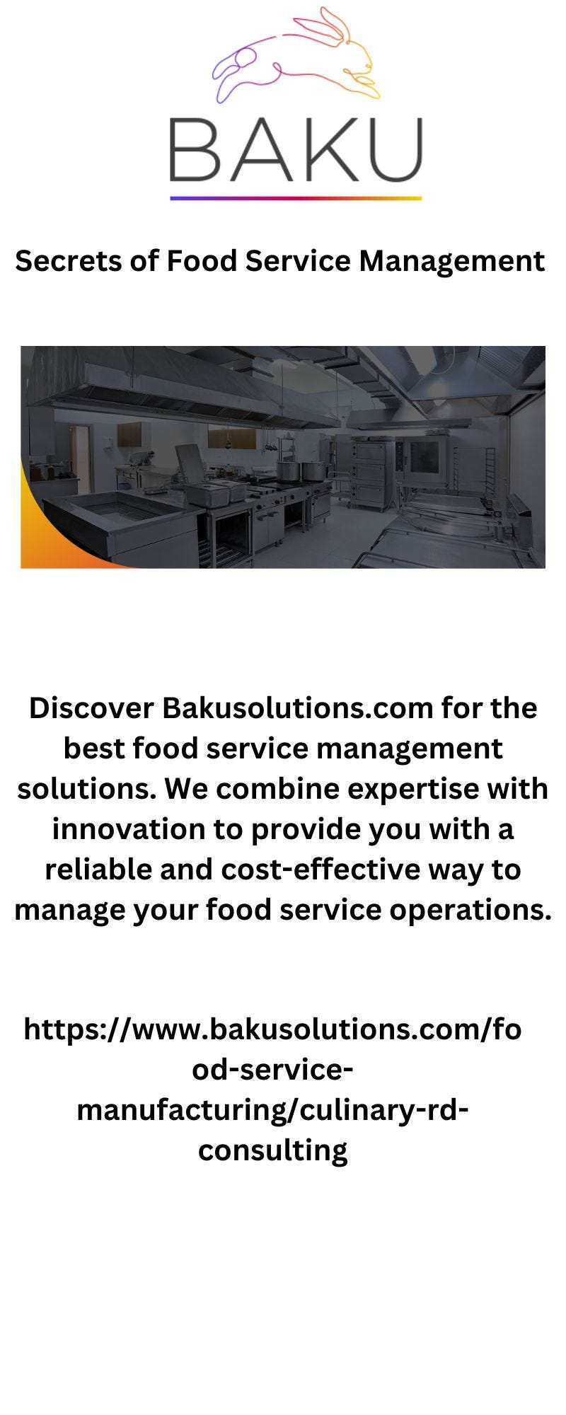Achieving Excellence in Food Service Management - BAKU SOLUTIONS - Medium