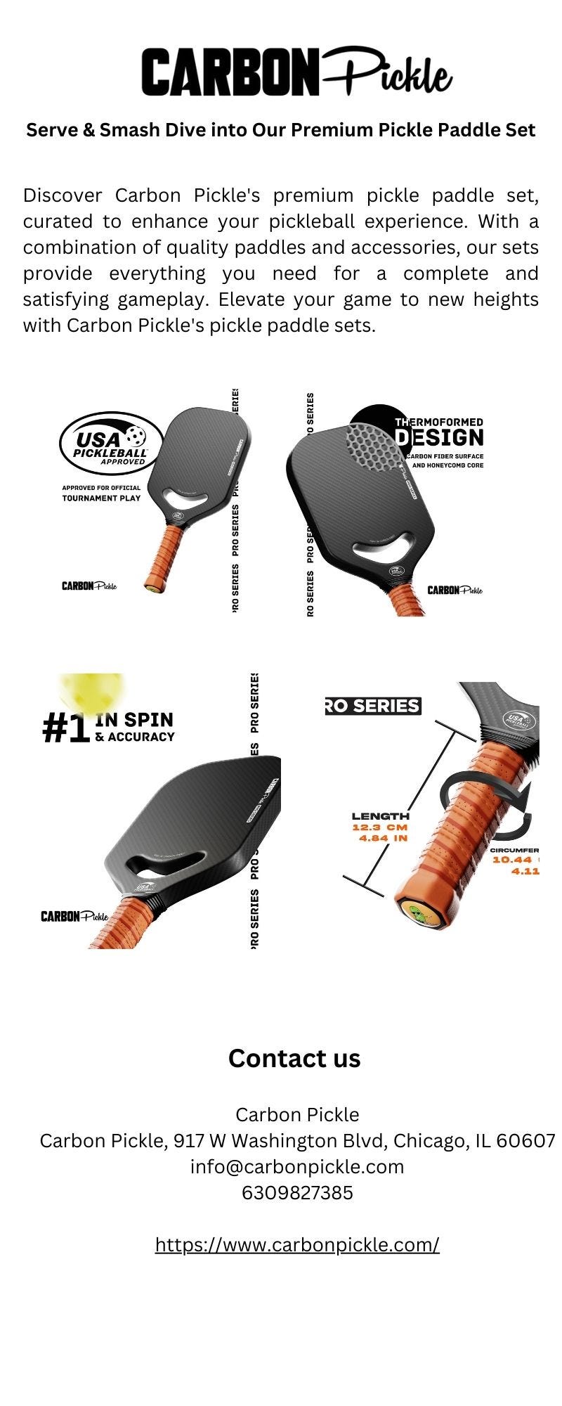 Serve & Smash Dive into Our Premium Pickle Paddle Set - Carbon Pickle ...