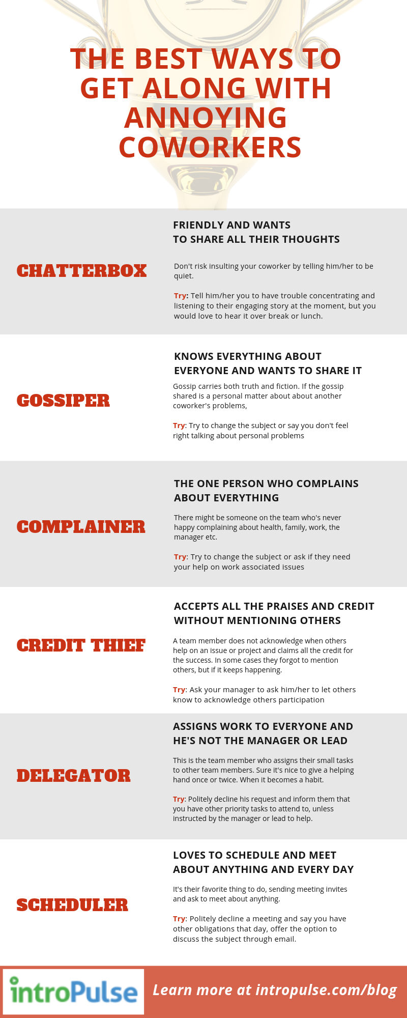 THE BEST WAYS TO GET ALONG WITH ANNOYING COWORKERS | by IntroPulse | Medium