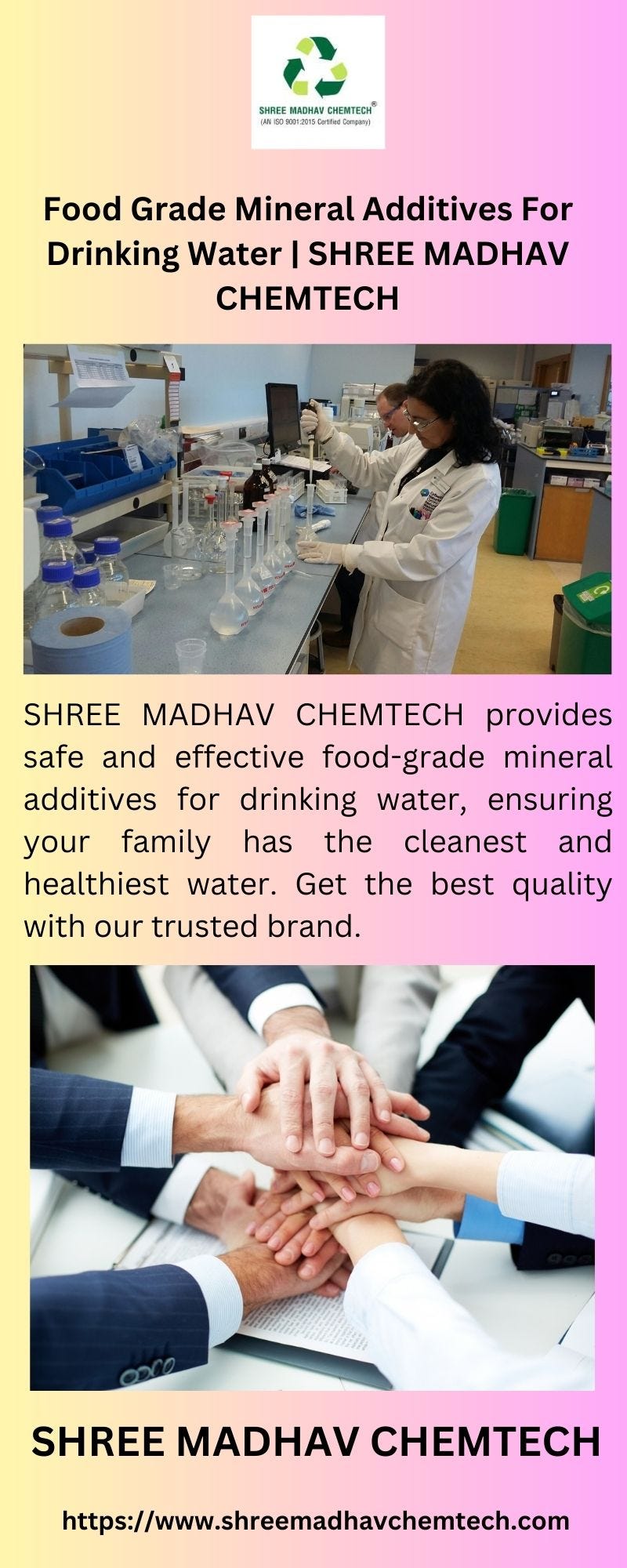 Food Grade Mineral Additives For Drinking Water | SHREE MADHAV CHEMTECH ...