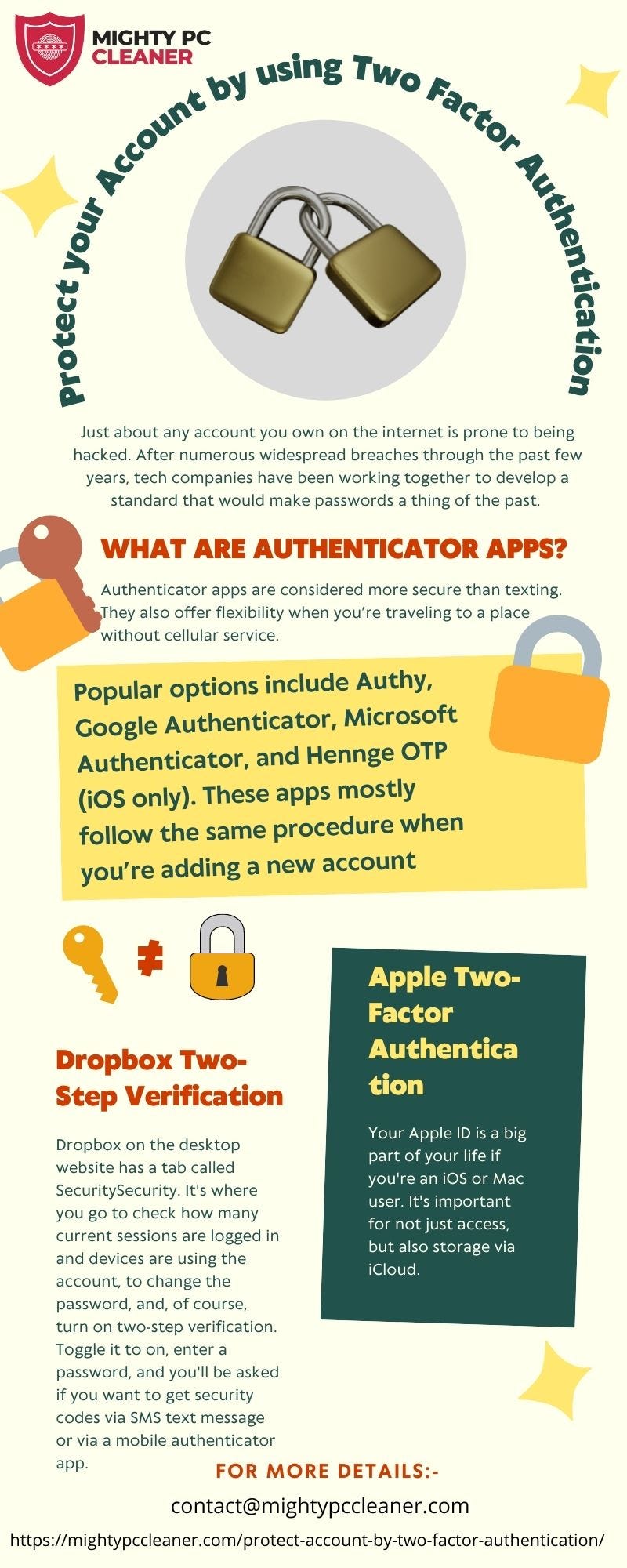 Protect your Account by using Two Factor Authentication (2FA) - Mighty PC Cleaner - Medium