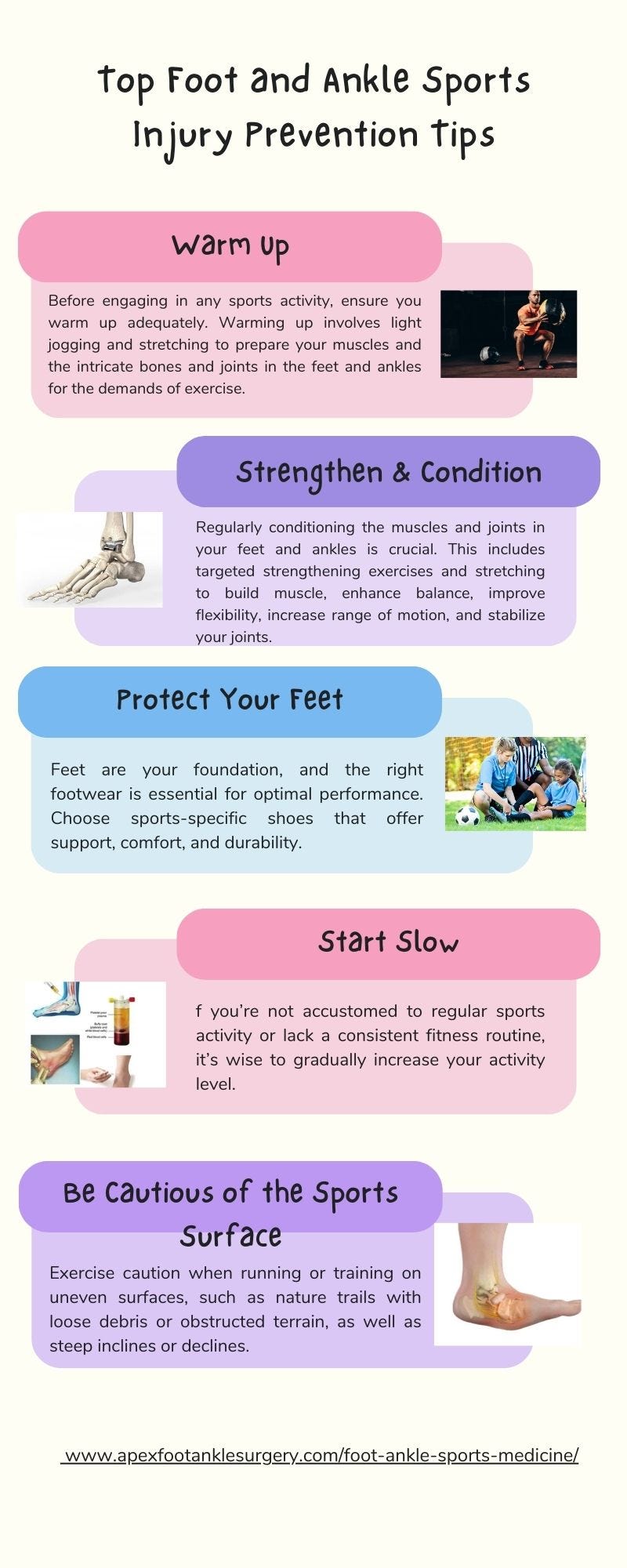 Top Foot and Ankle Sports Injury Prevention Tips - Apex Foot & Ankle ...