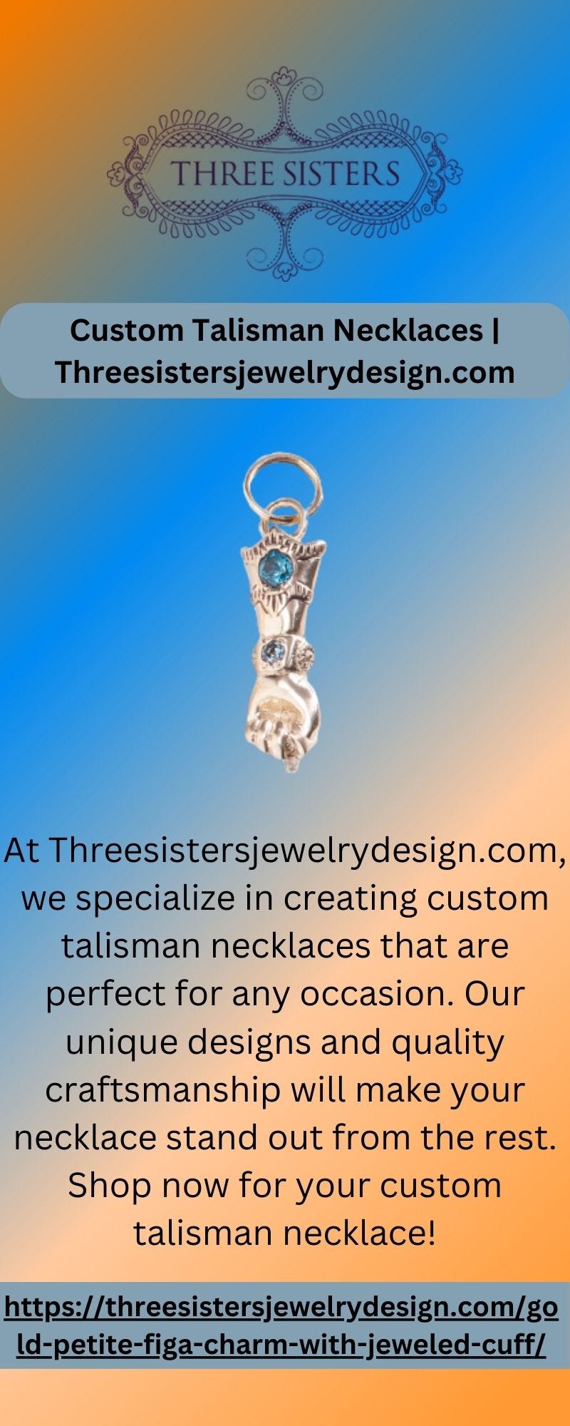 Custom Talisman Necklaces | Threesistersjewelrydesign.com ...