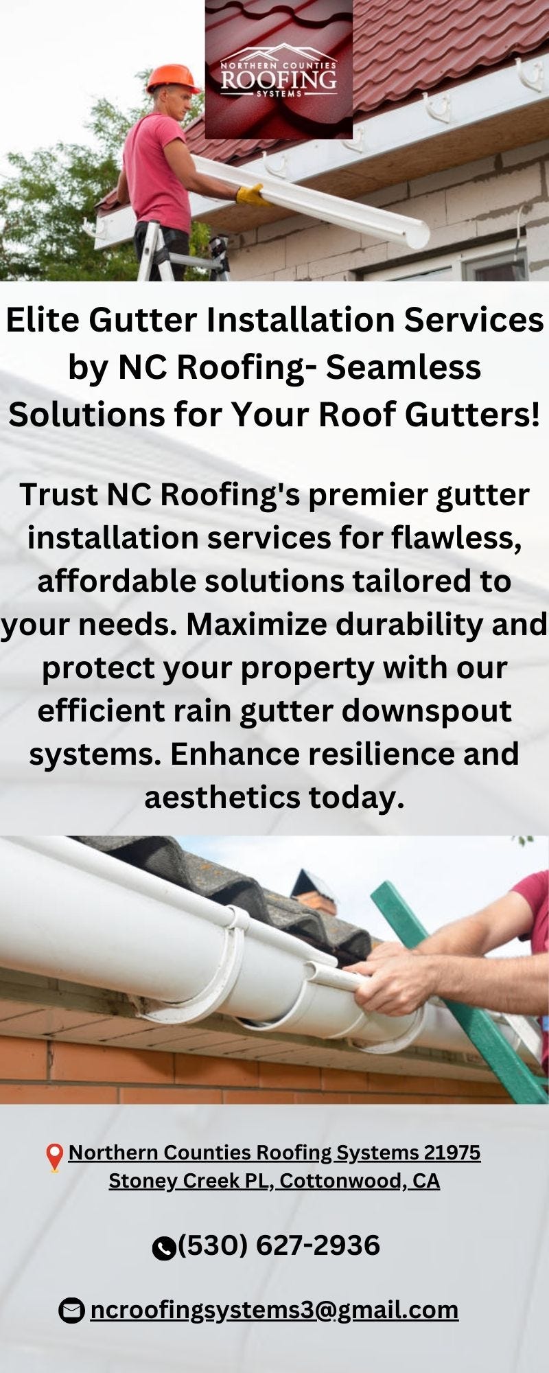 Elite Gutter Installation Services by NC Roofing- Seamless Solutions ...