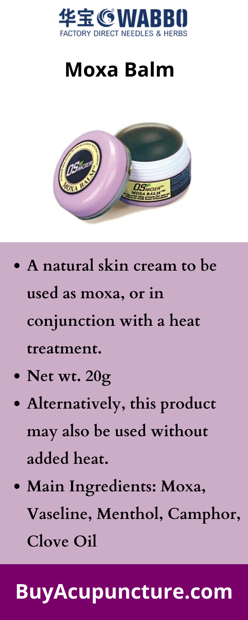 What are the Benefits of Moxa Balm? - Buyacupuncture - Medium
