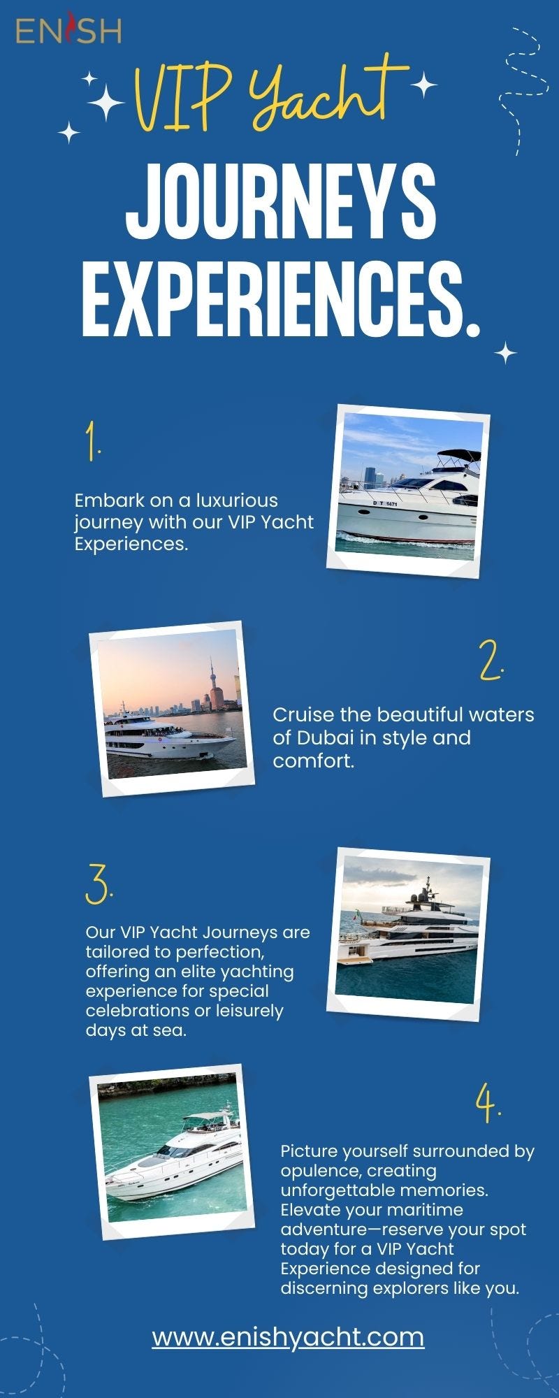 Do You Want to Take to VIP Yacht Journeys Experience ? - Enish Yacht ...