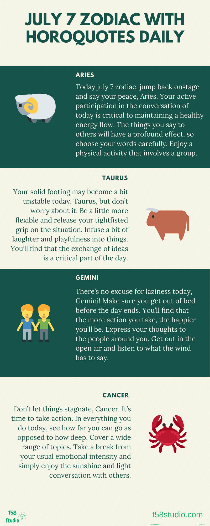 July 7 zodiac horoscope 2018 with horoquotes daily blogs | by T58 ...