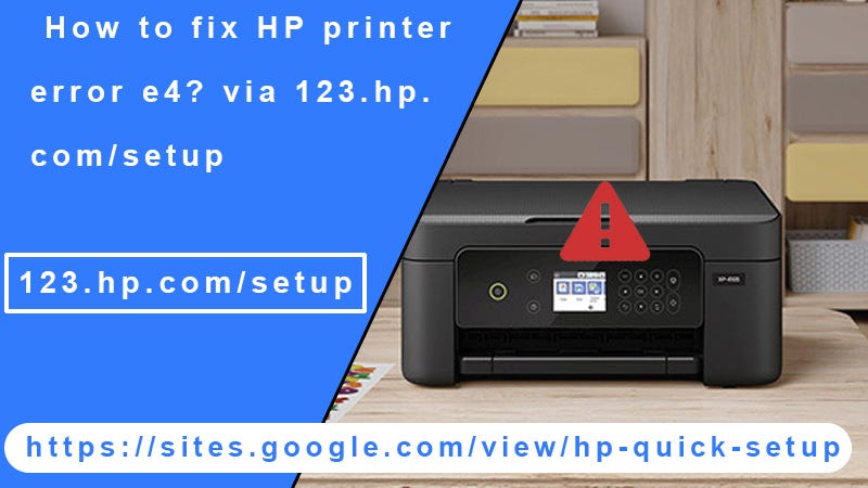 How to fix HP printer error e4?via 123.hp.com/setup | by Jamesamy | Medium