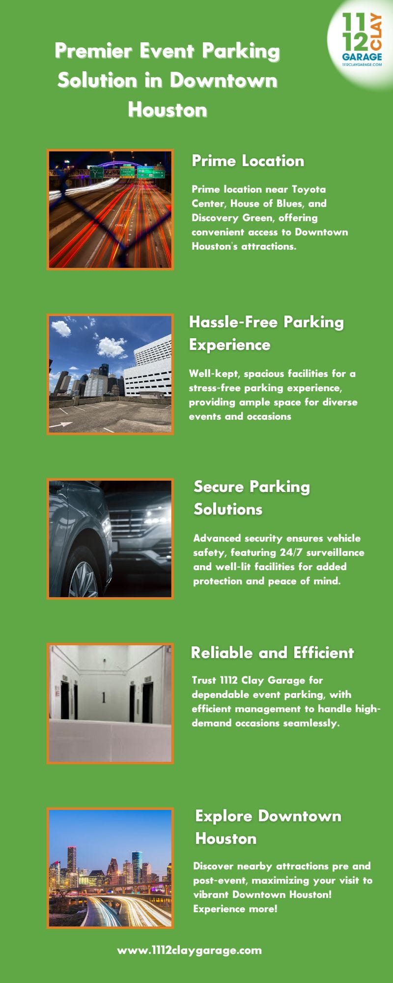 Your Premier Event Parking Solution in Downtown Houston - 1112 Clay ...