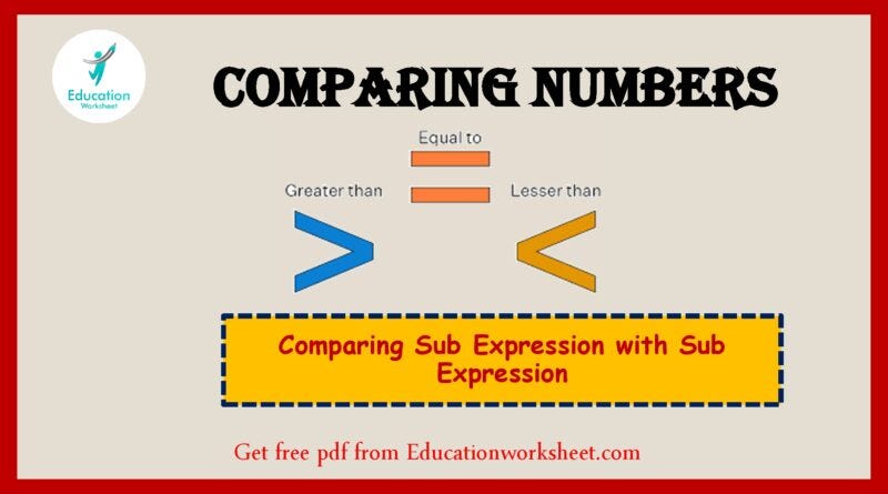 How to Comparing positive and negative integers worksheet? - Education ...