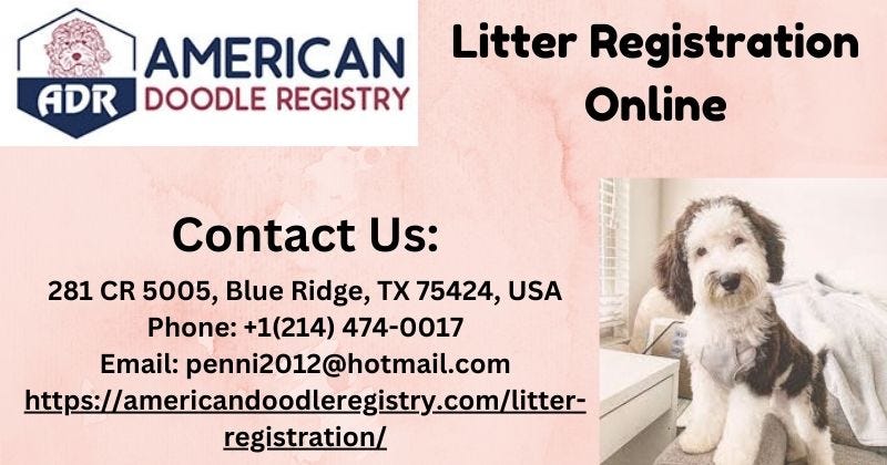 Litter Registration Online - Sidharth Sharma - Medium