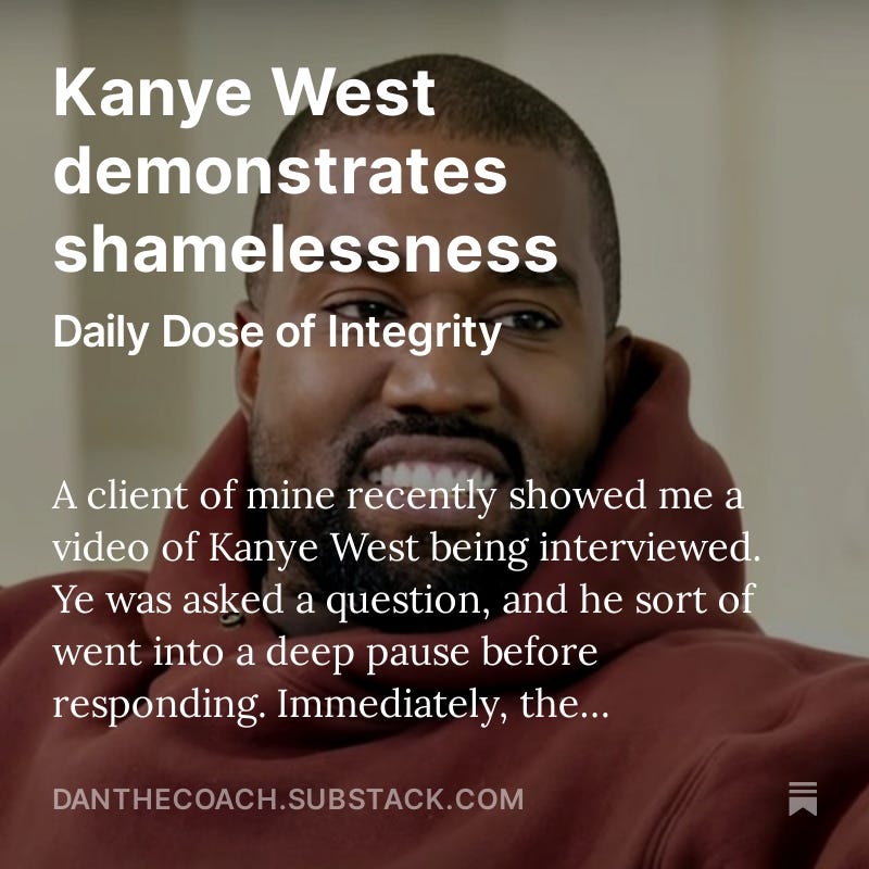 Kanye West demonstrates shamelessness | by Daniel Munro | Medium