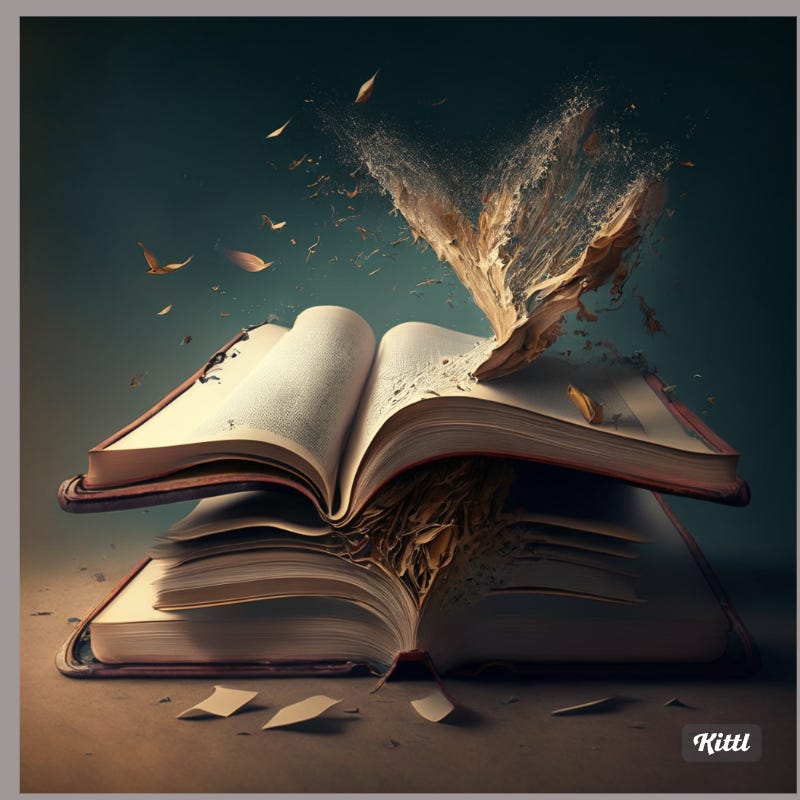 Beautiful Open Book Wallpaper