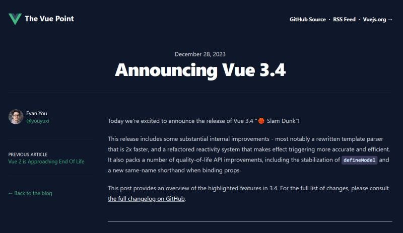 Vue.js 3.4: Faster, Stronger, and Slam Dunking into the Future | by Tech Virtuoso | Towards Dev