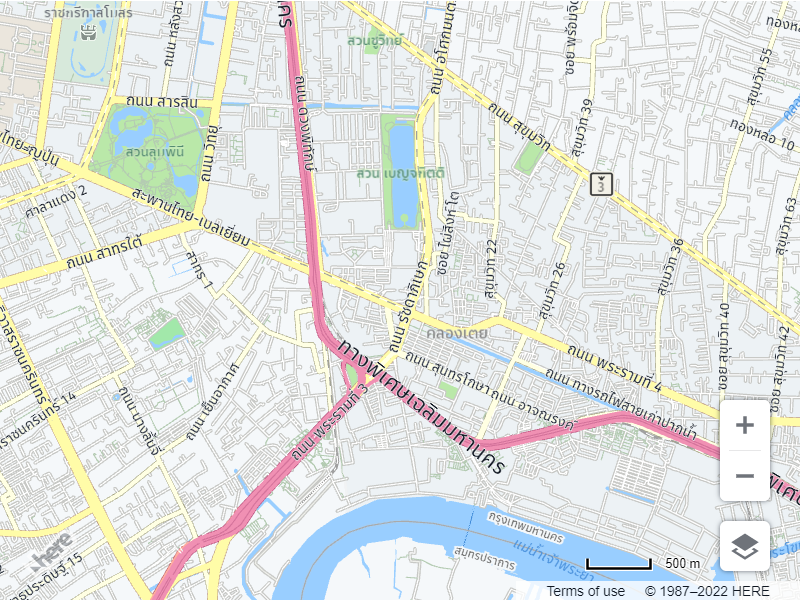 แสดงป้ายชื่อ HERE Vector Tile เป็นภาษาไทย - HERE Maps API for ...