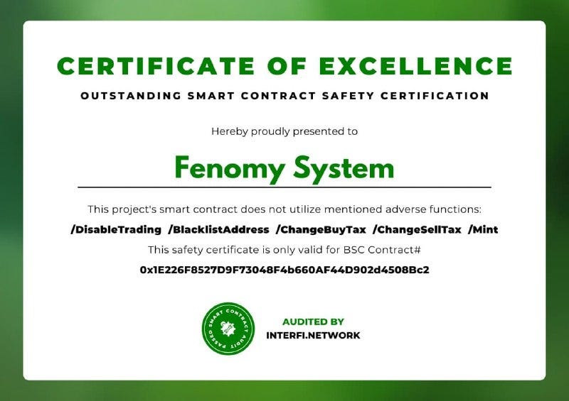 Fenomy BSC contract audit - Ksenia Alekseeva - Medium