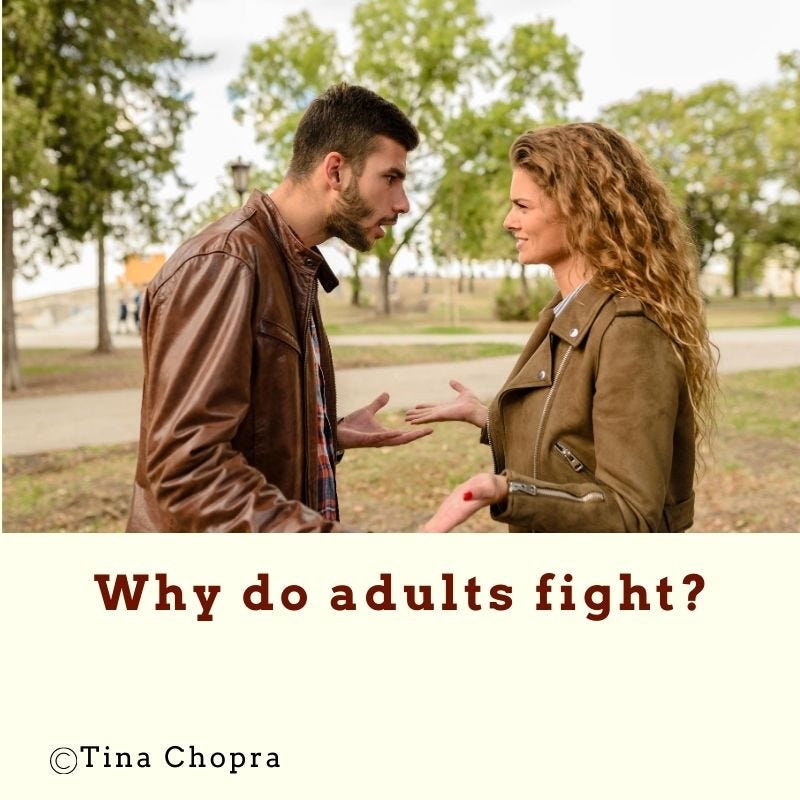 Why do adults fight?. “Is it alright for grown-ups to fight… | by Tina ...