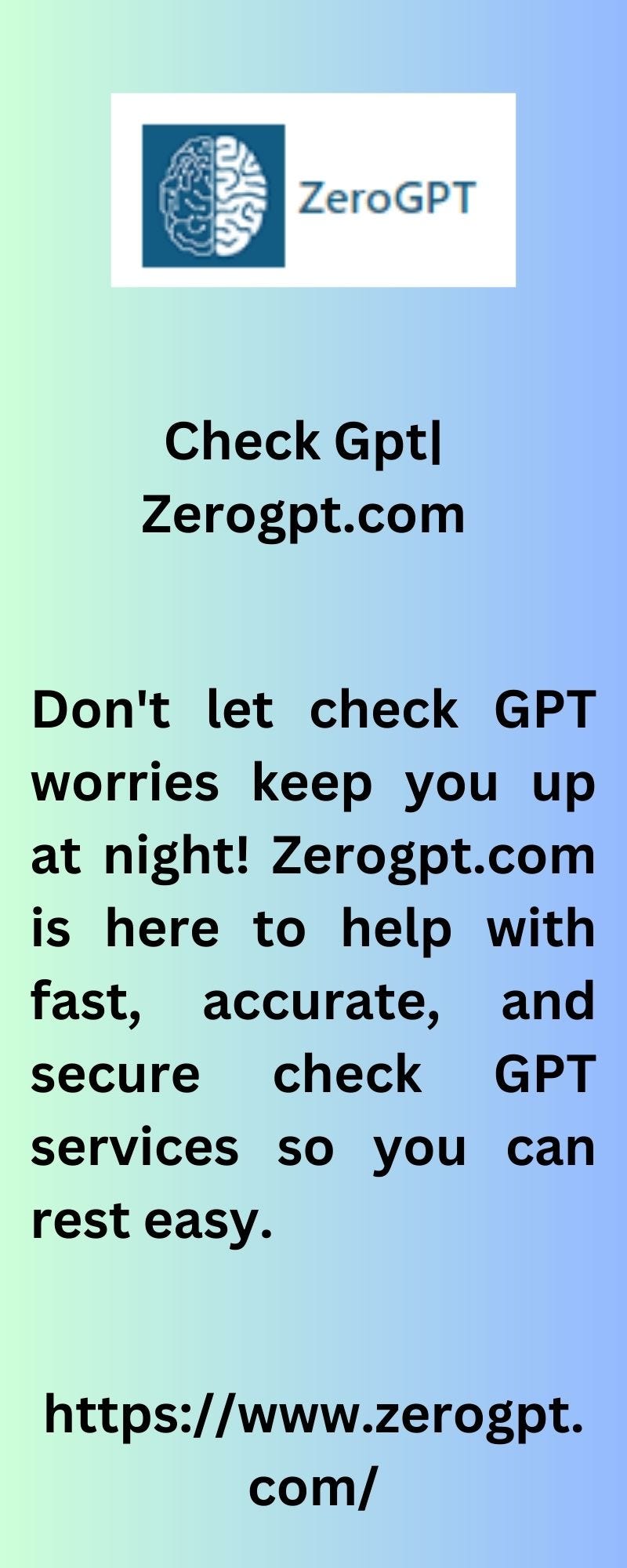 Check Gpt| Zerogpt.com - Zero GPT - Medium