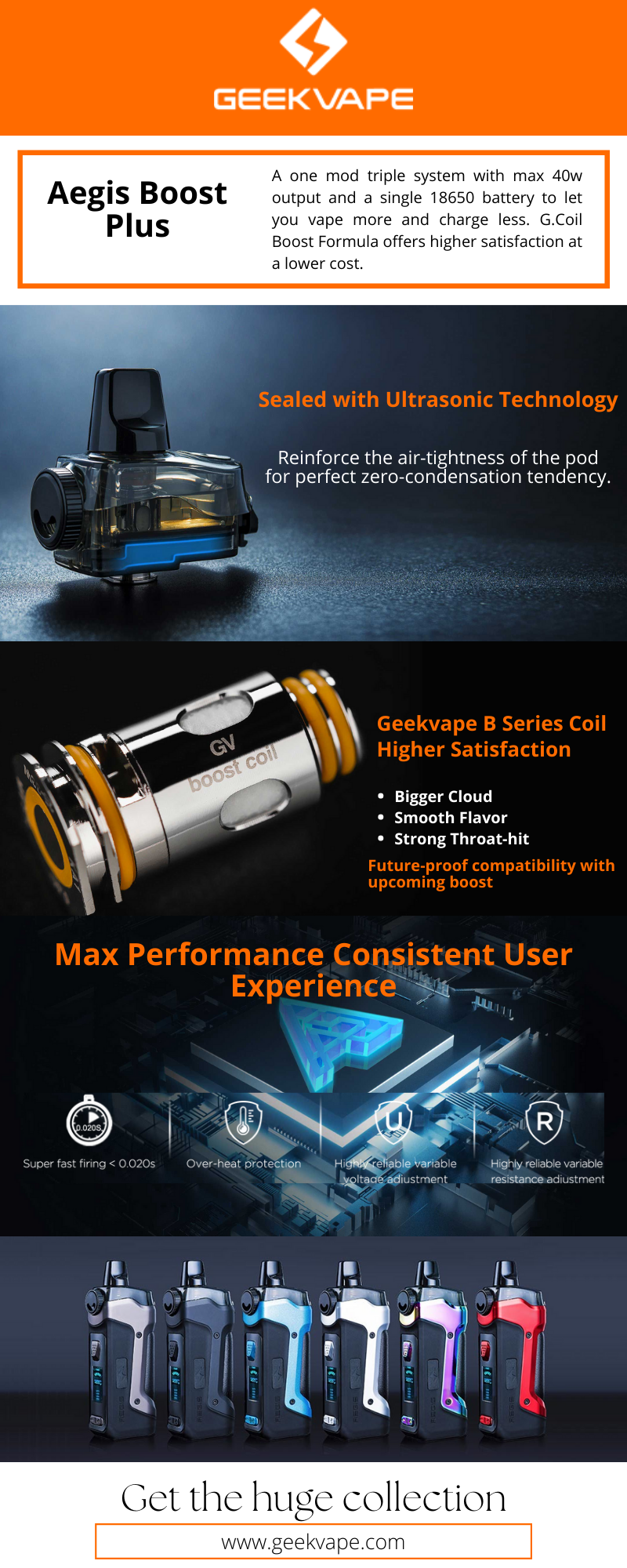 Aegis Boost Plus | New Box Vape Mods & Pod System Collection - Geek ...