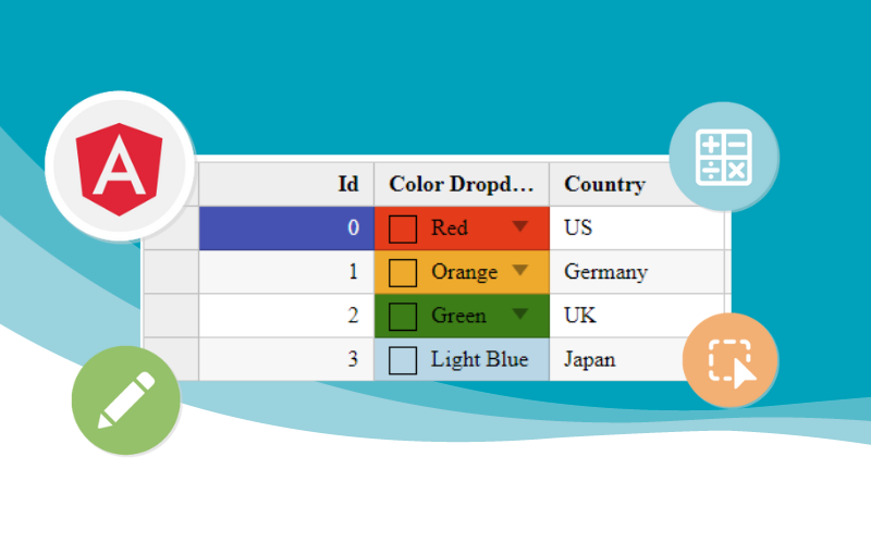 How to Create a Color Dropdown List in an Angular Datagrid Application | by MESCIUS inc ...
