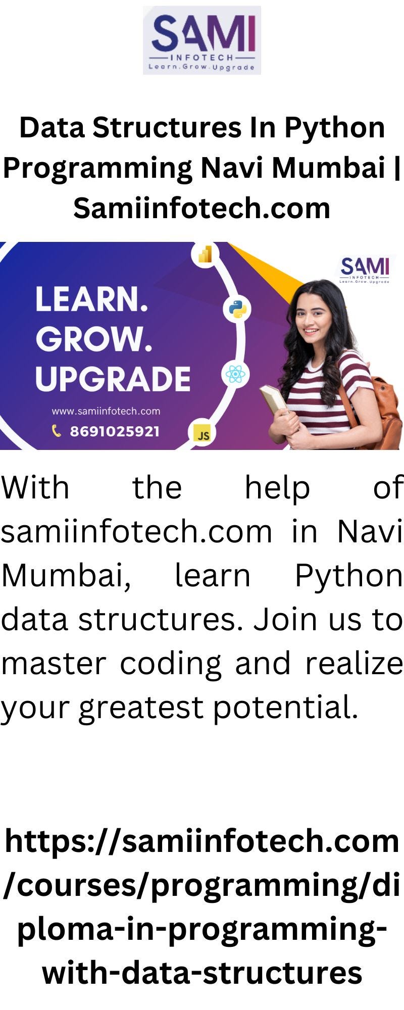Data Structures In Python Programming Navi Mumbai | Samiinfotech.com ...