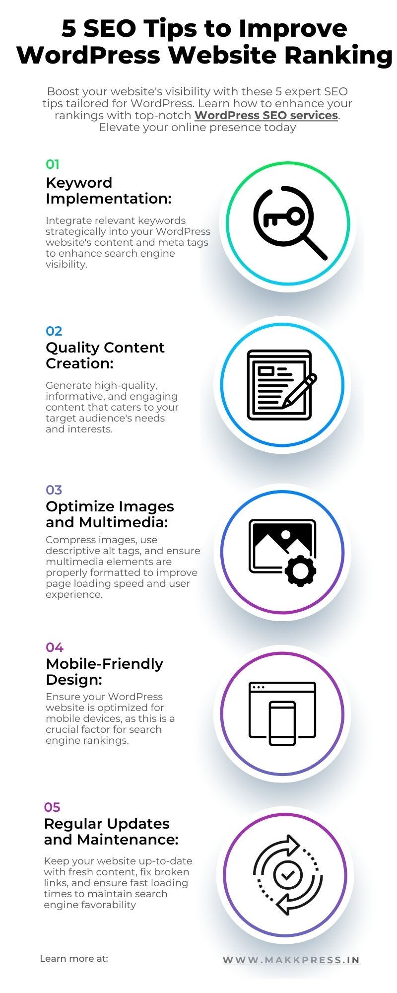 5 SEO Tips to Improve WordPress Website Ranking - Makkpress India - Medium