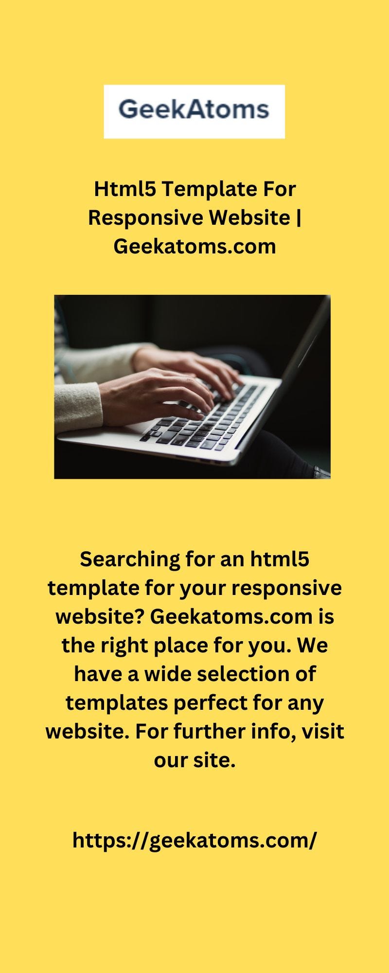 Html5 Template For Responsive Website | Geekatoms.com - Geek Atoms - Medium
