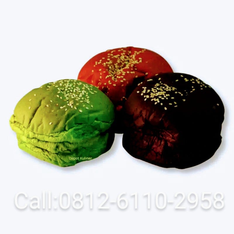 LEBI IRIT DAN PRAKTIS Roti burger warna warni call 0812–6110–2958 ...